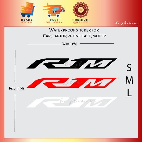 Yamaha R1M Sticker Reflective yzf Stiker racing motogp motorsport ...
