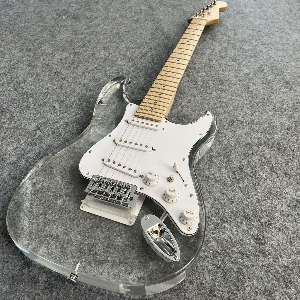 Fender Stratocaster Acrylic Electric Guitar Blue Light Professional ...