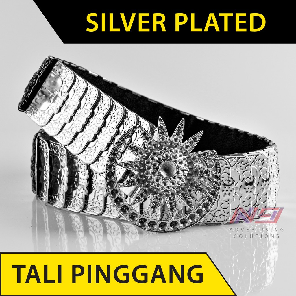 Tradisional Tali Pinggang Besi Pengantin Perak Kualiti Premium Silver ...