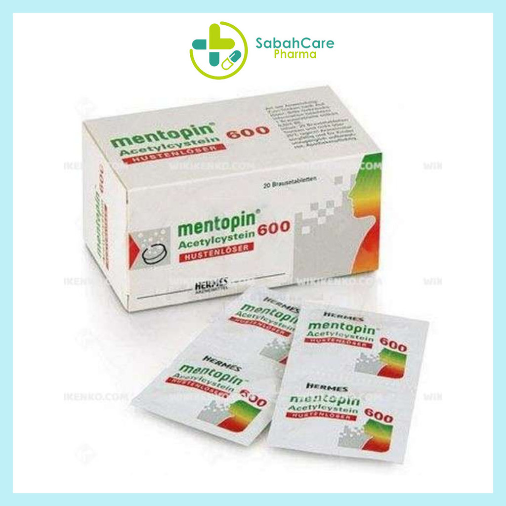 SABAHCARE JBIO MENTOPIN 600MG EFFERVESCENT TABLET 2'S X 10 ...