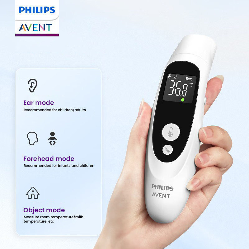 Philips Avent 2-IN-1 Thermometer Household Accurate Medical Ear ...