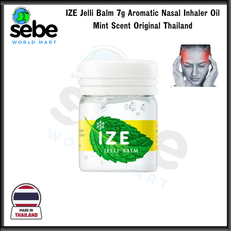 IZE Jelli Balm 7g Aromatic Nasal Inhaler Oil Mint Scent Original ...