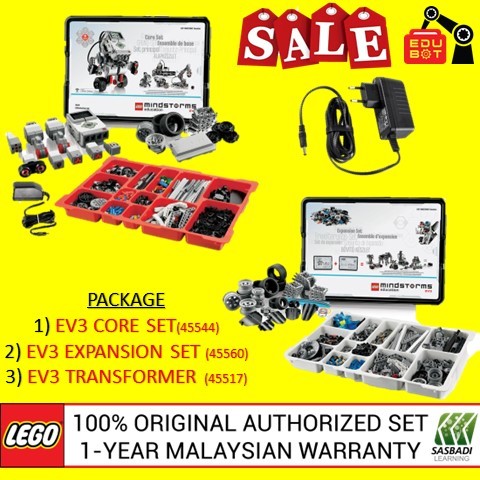 [DEMO SET] LEGO Mindstorms EV3 Core Set, Expansion Set & Charger 45544 45560 45517 (Original Set ...