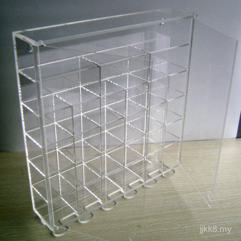 Akrilik kotak kit garaj rak multi-grid kotak penyimpanan kabinet ...