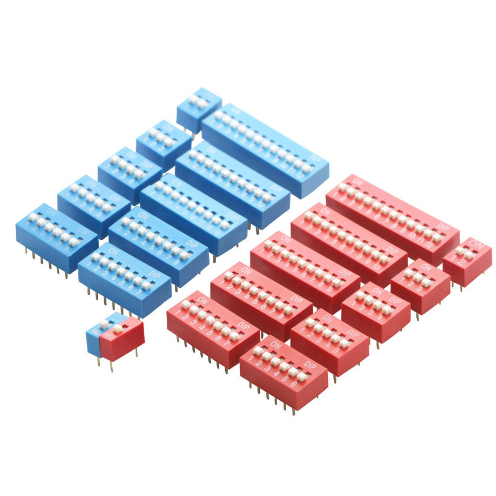 10 Pcs Slide Switch Module Type 1 2 3 4 5 6 8 10 PIN 2.54mm Way Pitch ...
