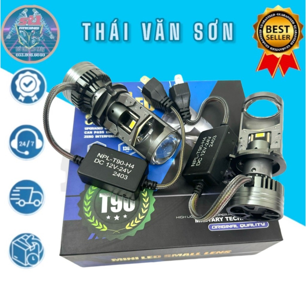 Motorcycle led lights, super bright T90 - 80w ball led headlights with ...