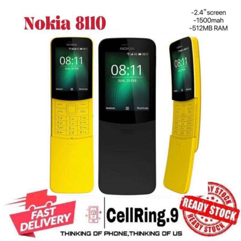 Nokia 8110 4g Used black&yellow | Shopee Malaysia