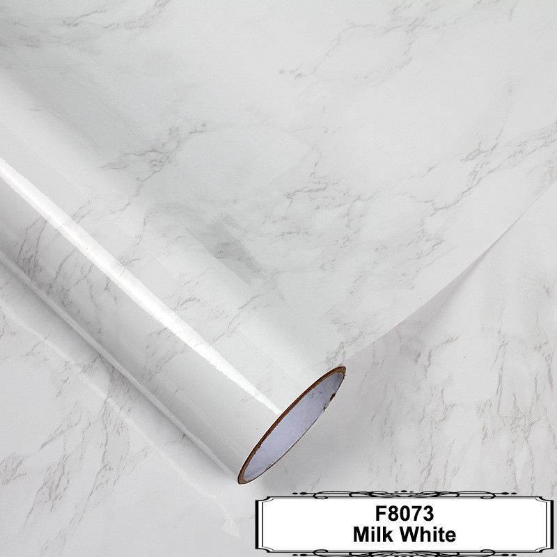 [MILK WHITE] PVC MARBLE STICKER / MARBLE WALLPAPER / MARBLE TILE ...