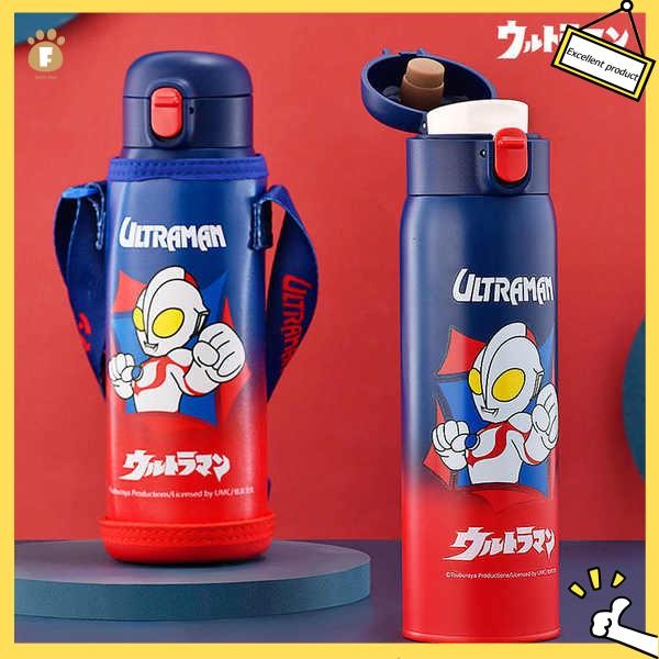 botol air baby botol air budak Cawan termos kanak-kanak Ultraman, cawan air jerami, pelajar ...