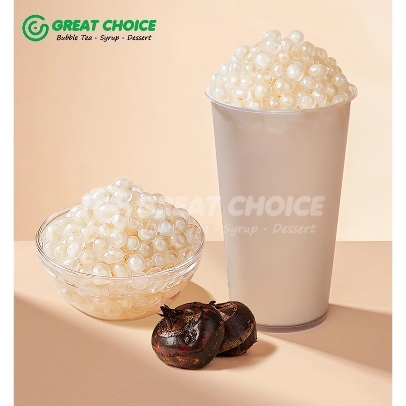 Water Chestnuts / Horseshoes Popping Boba - 1KG | 马蹄 爆爆珠 | Boba Meletup ...