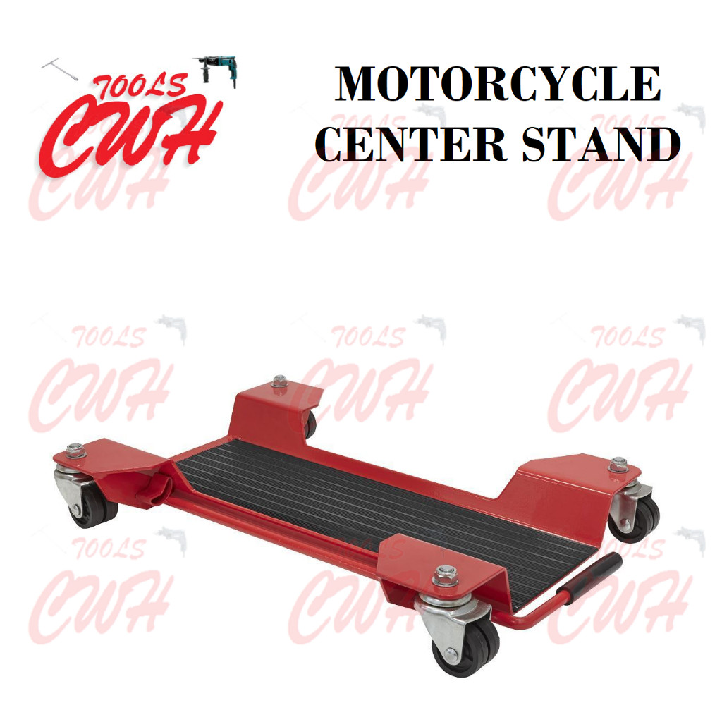 500KG MOTORCYCLE MOTORBIKE CENTER STAND MOVING DOLLY TOOL GARAGE MOVER ...