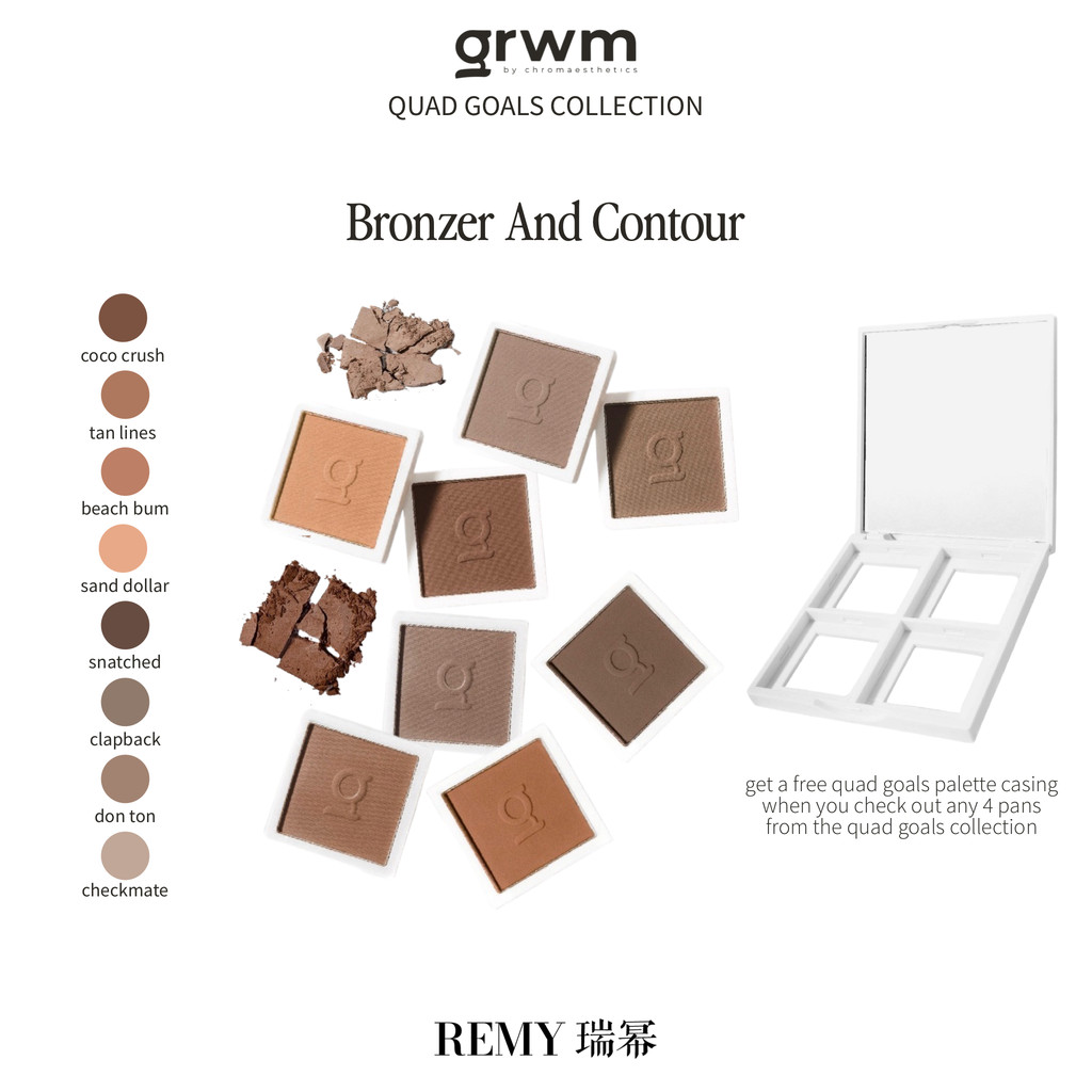 GRWM Cosmetics Quad Goals ( Bronzer and Contour Palette ) | Shopee Malaysia