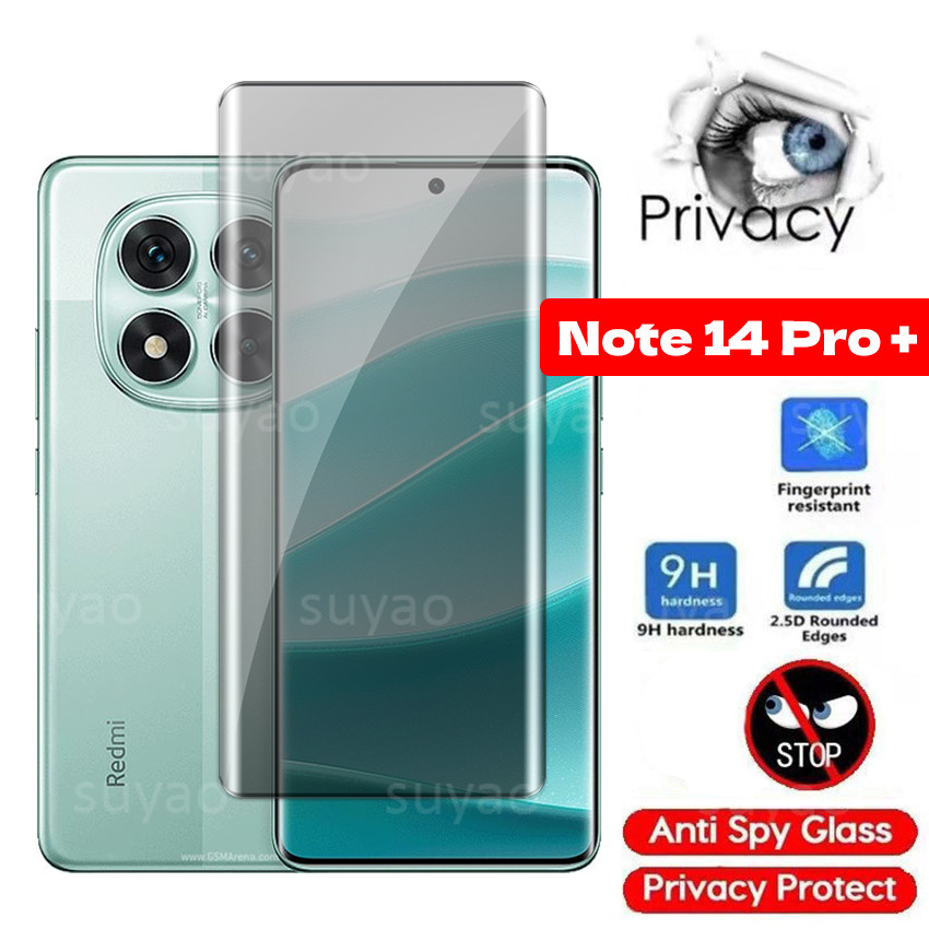 For Redmi Note 14 Pro Plus Pro+ ProPlus 13 2024 Anti peeping Curved ...