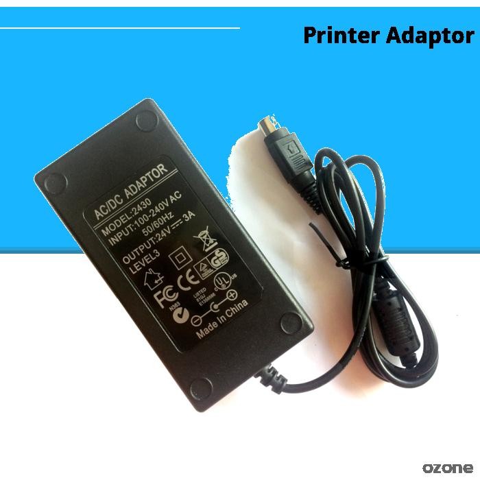 Power Adapter Supply 24V 3A 3 Pin For Thermal Receipt Printer Cable ...