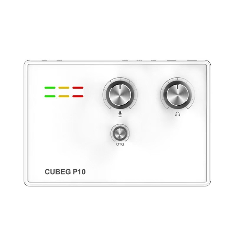 Cubeg P10 External Sound Card Computer Singing Anchor Mobile Phone Live ...