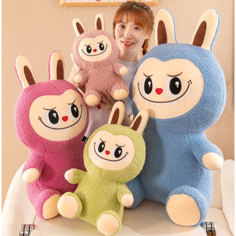 Genie cute labubu doll soft plushie stuffed toy plush pillow sleeping ...