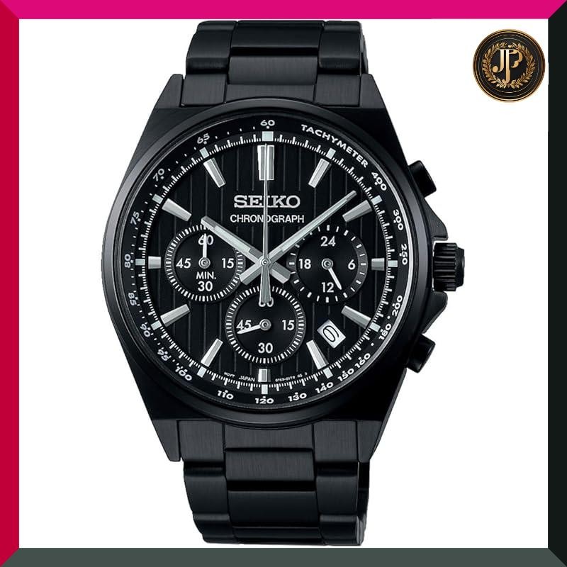 [Seiko Watch] Seiko Selection S Series Battery-Operated Quartz Chronograph SBTR037 Men's Black ...