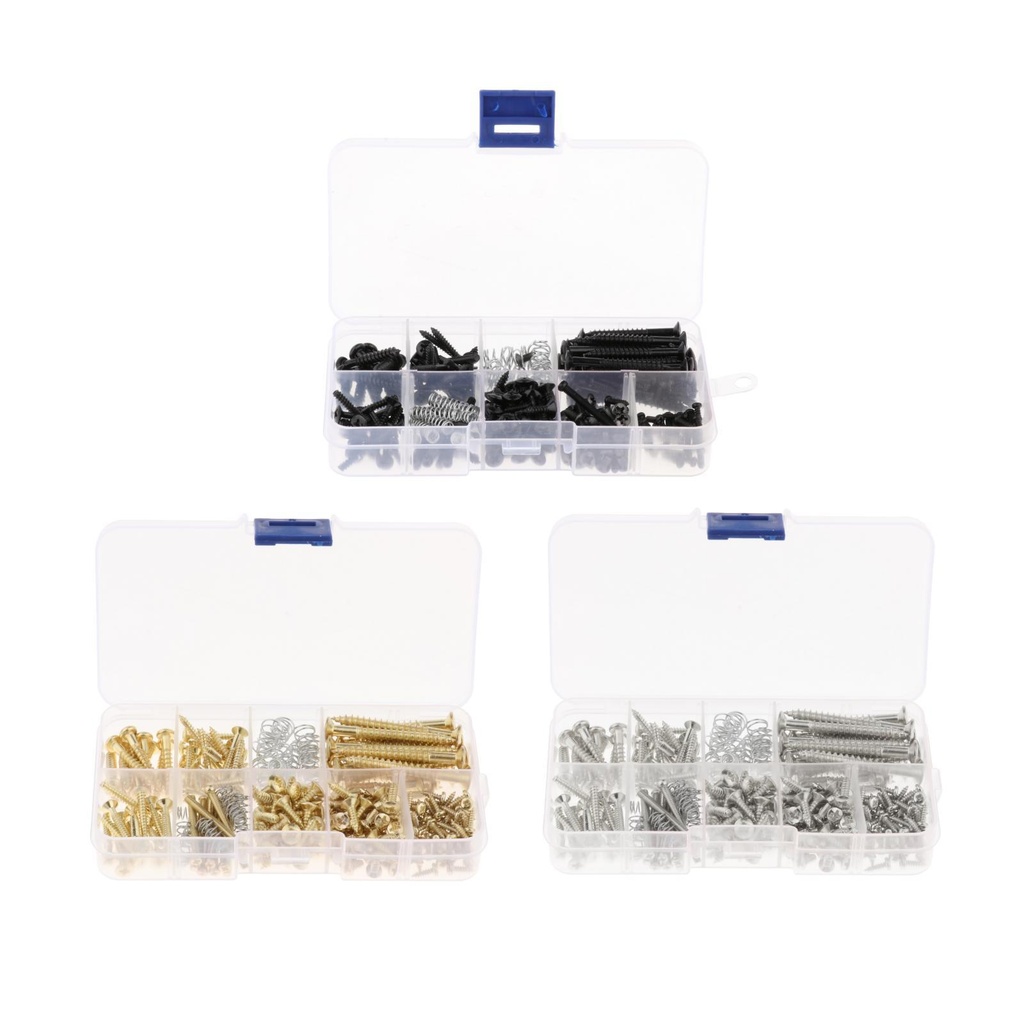 [uguuiya] 6 Pieces Electric Guitar Screw Kit 9 Types Assortment Set ...