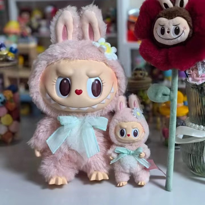 Labubu Pink Mokoko Close To Sweet Vinyl Dolls And Q Version Pendants ...