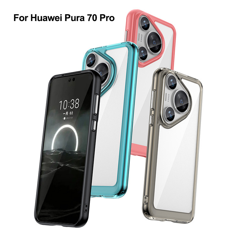 Transparent Color Casing for Huawei Pura 70 Pro P70 P60 Pro P50 P50E ...