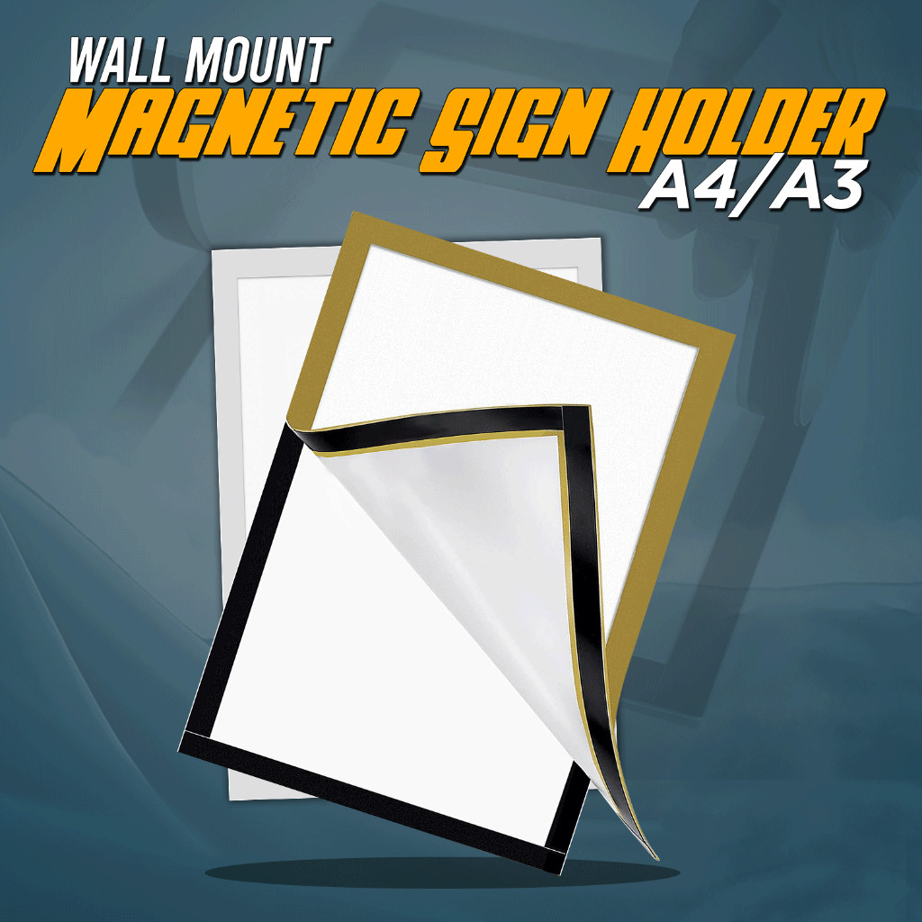 10Pcs A4 A3 Magnetic Photo Frame Magnetic Display Board Wall Stick ...