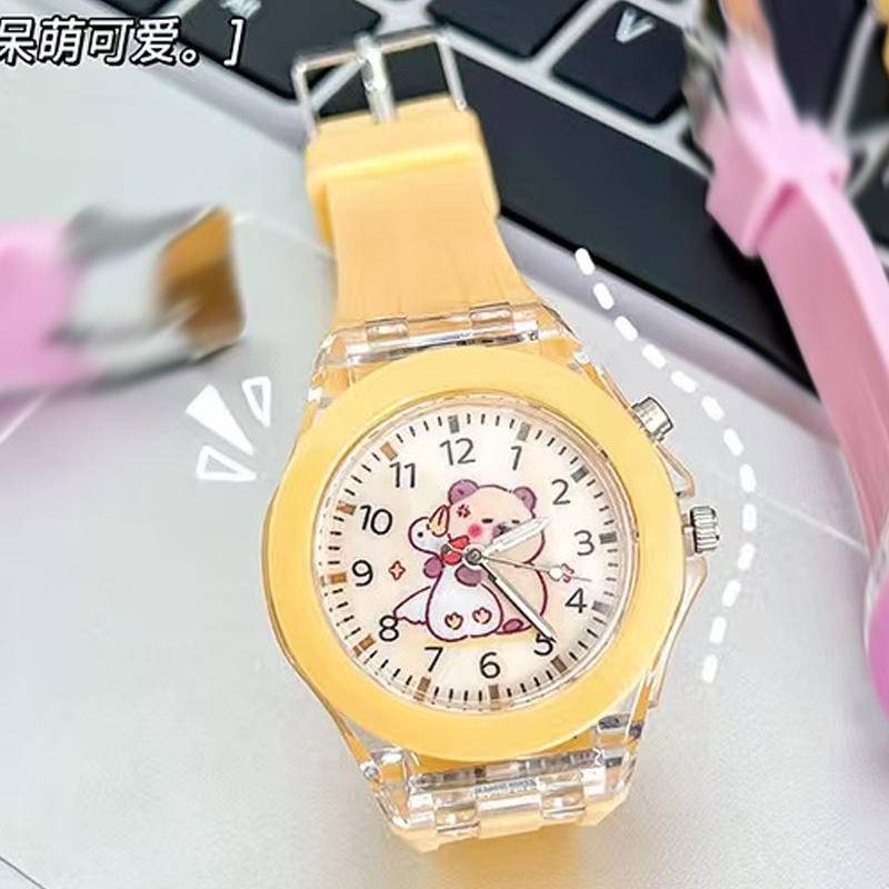 Watch for Kids Cartoon Capybara Rubber Quartz Wristwatch Student Girls ...