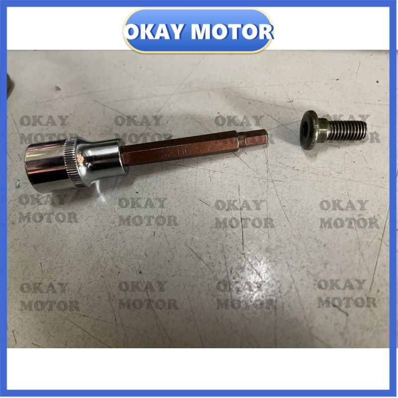 NO.6 Allen Key Bit Socket Tools H6 EXTRA LONG HEX BIT SOCKET buka screw ...
