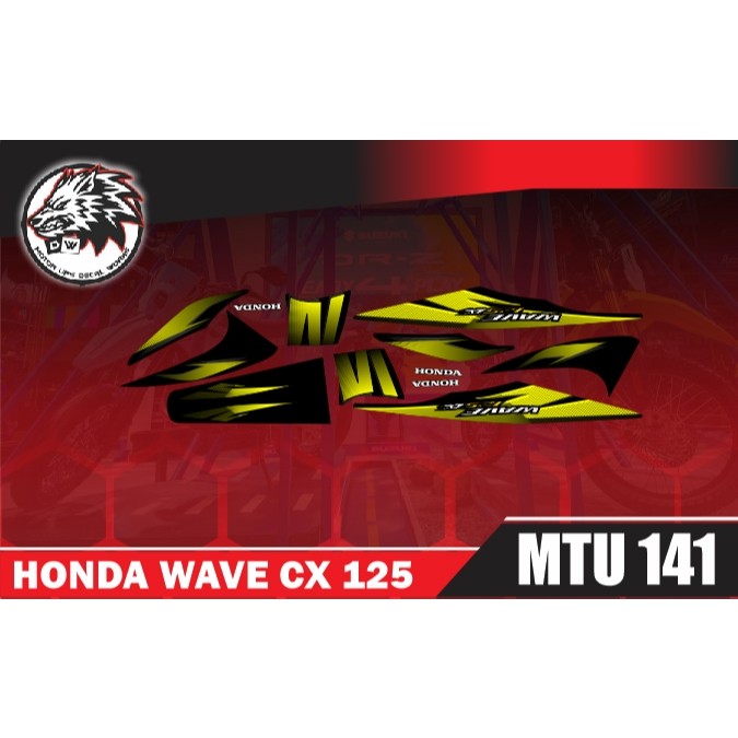 HONDA, WAVE CX 125, PREMIUM DECAL EASY INSTALL 1428 | Shopee Malaysia