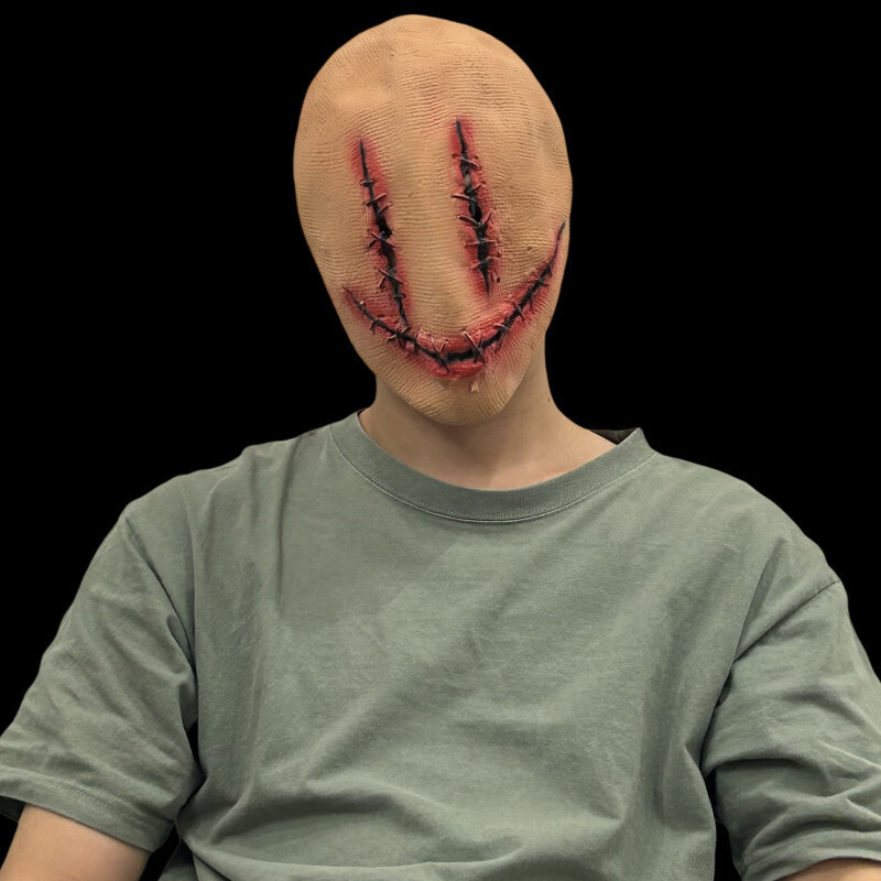 Faceless Horror Mask Halloween Haunted House Script Kill npc Dress Up ...