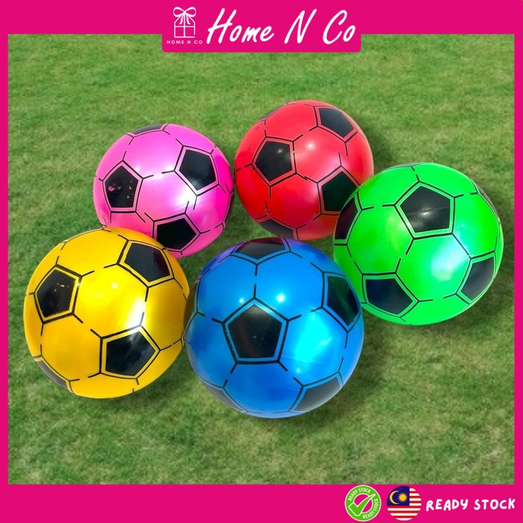 Home N Co Inflatable Rubber Bouncy Balls Football & Basketball For Kids ...
