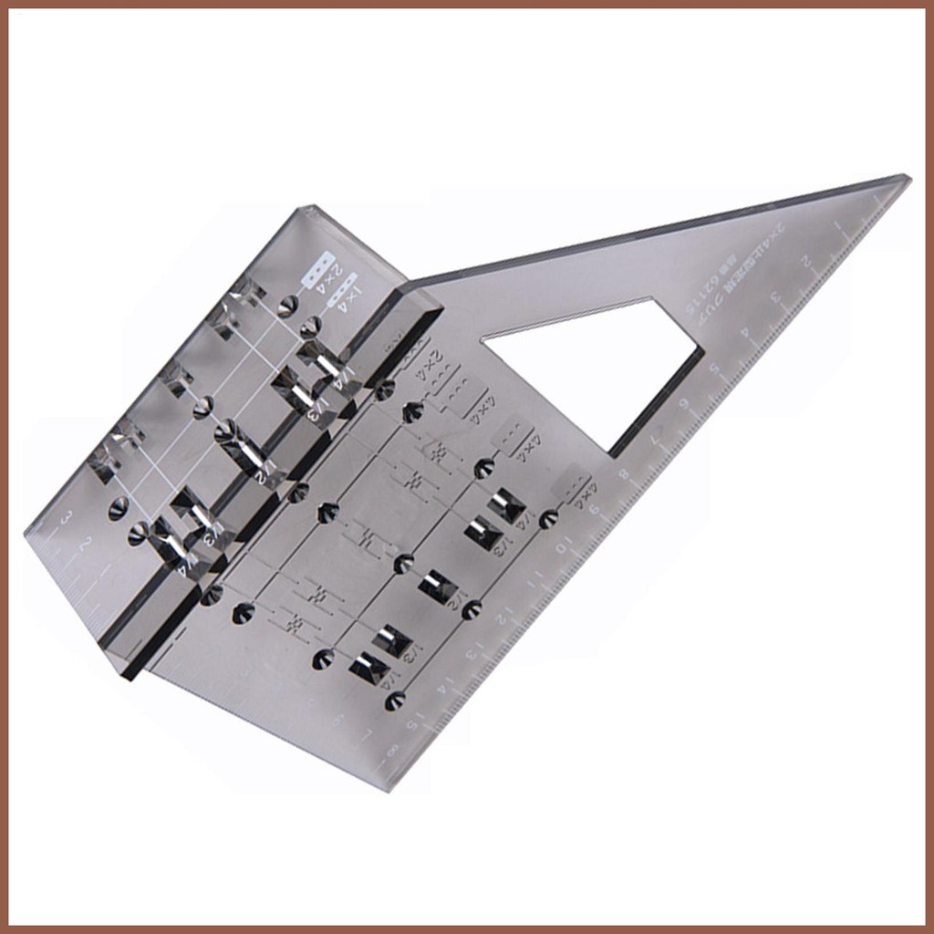 3D Multi-Angle Measuring Ruler Professional Precision Square ...