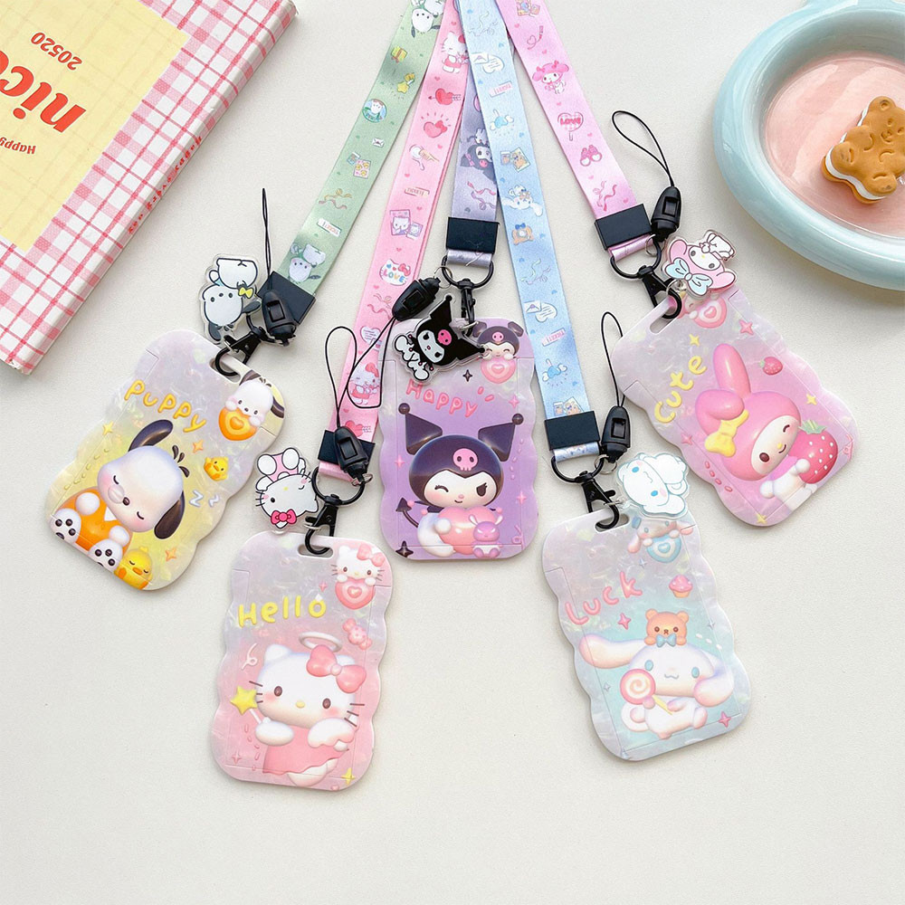 Sanrio Card Holder Set for Work Office Supplies and Bus Pass Id Card ...