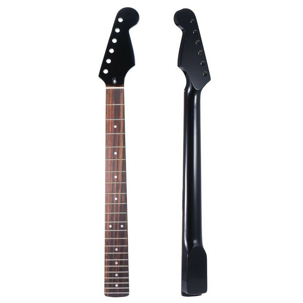 [Matte Black] Pemegang Leher Gitar Elektrik 22-Fret Maple Papan Jari ...
