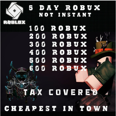 Roblox Robux 5 Day Pending Xbox Game Pc Games | Shopee Malaysia