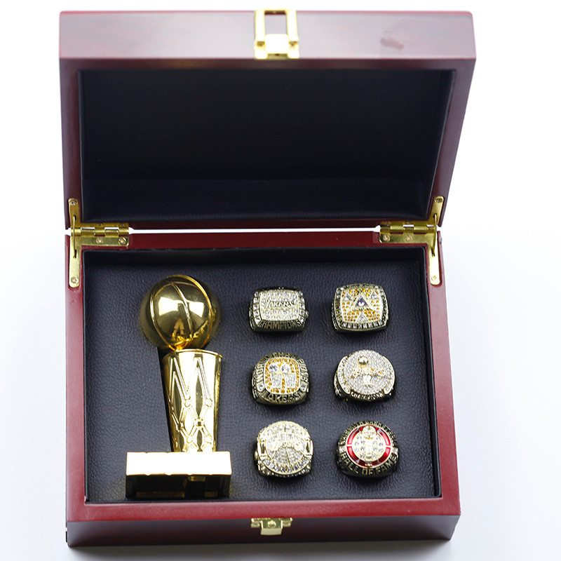 6 Pieces Kobe Los Angeles Lakers Champion Ring Hall of Fame Star Kobe ...
