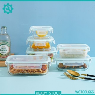 High Borosilicate Glass Storage Container 410/700/1040ml Compartment ...