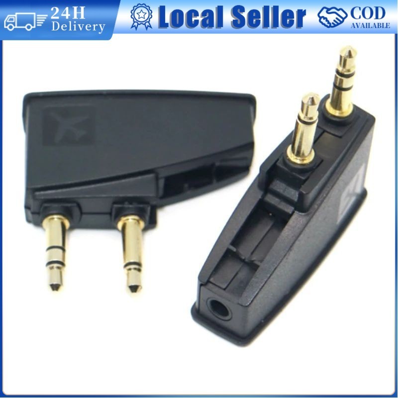 Airplane Airline Flight Stereo 3.5mm Audio Adapter Converter Travel ...