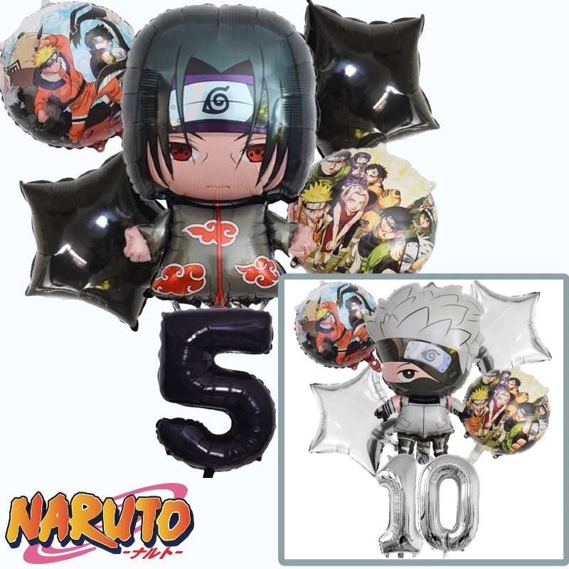 Naruto Anime Theme Balloon Set Uchiha Itachi and Kakashi Cartoon ...