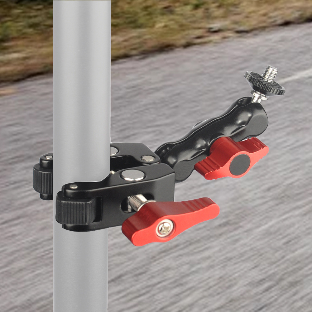 Ball Head Clamp with 1/4inch -20 Thread Ball Mount Clamp Magic Arm ...