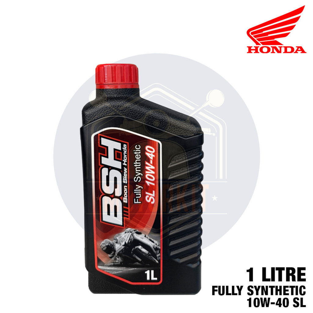 BSH BOON SIEW HONDA FULLY SYNTHETIC ENGINE OIL MINYAK ENJIN 4 LEJANG 10W-40 SL 1L | Shopee Malaysia