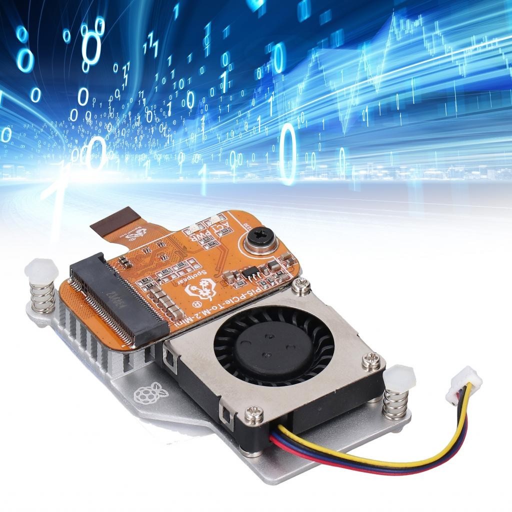 Alwaysonline PCIE To M.2 SSD Adapter Board with Cooler Fan PCIe NVMe ...