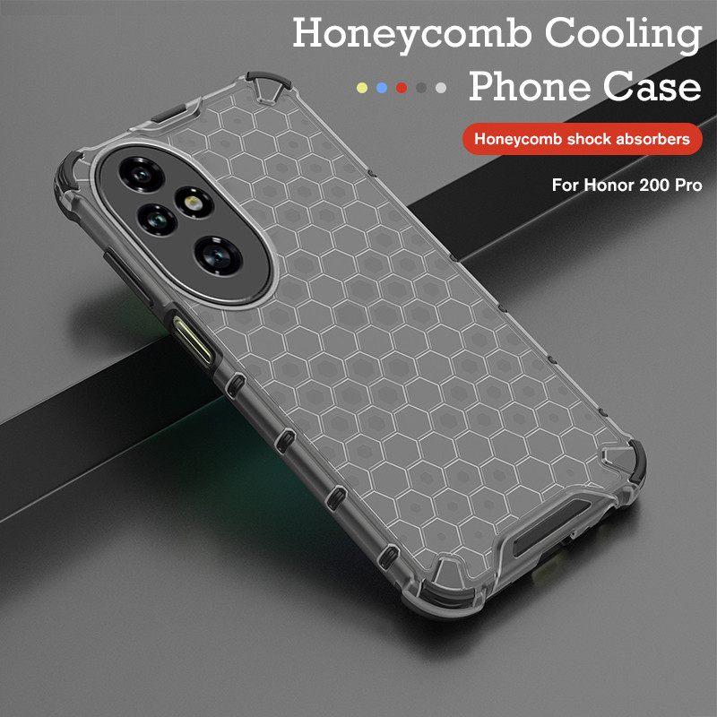 For Honor 200 Pro 5G 2024 Honeycomb Anti drop Phone Case Honor 200 Lite ...