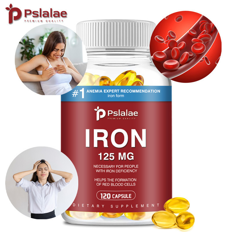 Iron 125 mg - Suitable for adults and children - Promotes blood ...