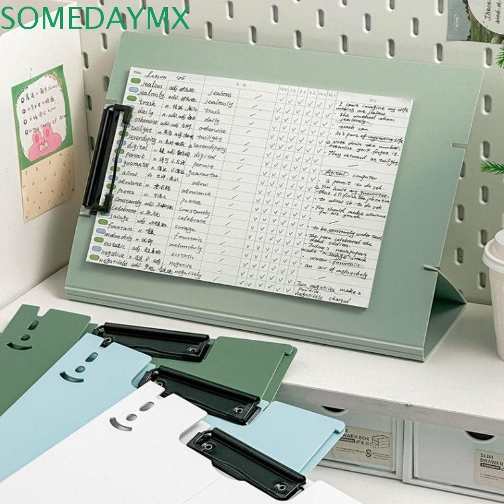SOMEDAYMX Stand File Folder, Writing Pad Clipboard A4 Board Clip Folder ...