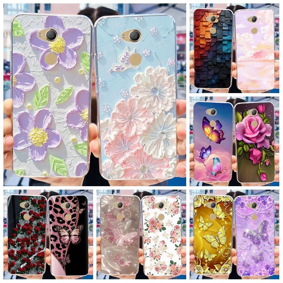 For Sony Xperia XA2 Ultra Case H3213 H3223 H4213 Fashion Flower Soft ...