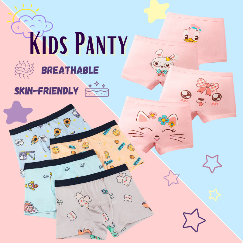 Kids Panties Breathable Boy Girl Cotton Panty Kid Underpants Boxer ...