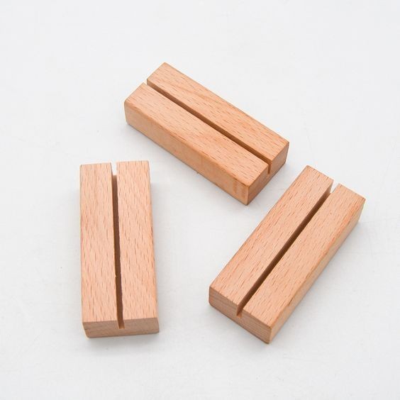 KAYU Wooden Acrylic Stand Acrylic Photo Stand Wooden Menu Table Stand ...