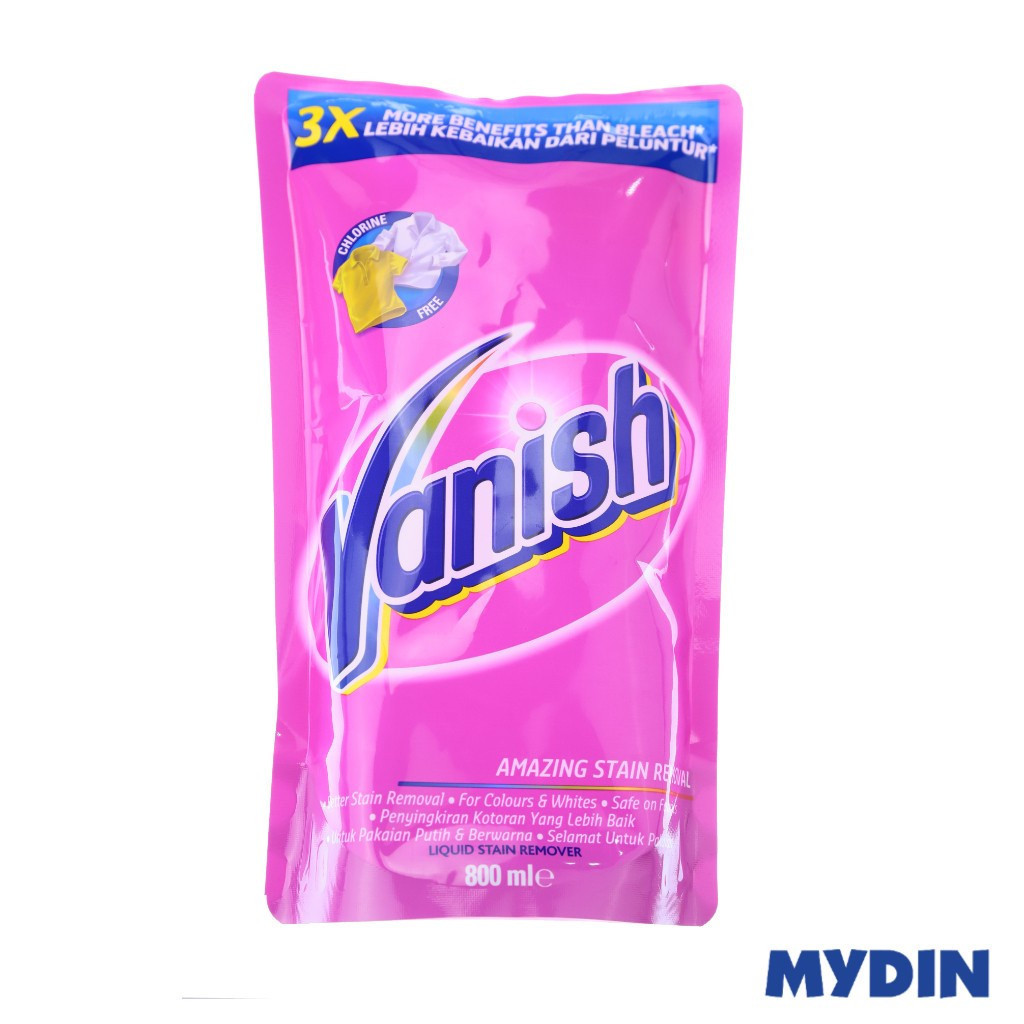 Vanish Stain Remover Liquid Refill Pink (800ml) | Shopee Malaysia