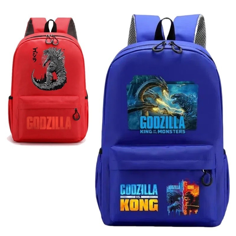 Godzilla vs. King Kong Movie Cartoon Backpack , large capacity ...