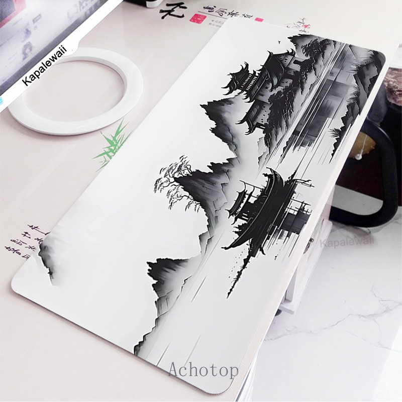 Mountain Serenity Japanese Style Art Mouse Pad Gaming Mouse Mat Gamer ...